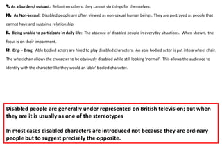 Disability Represenations | PPT