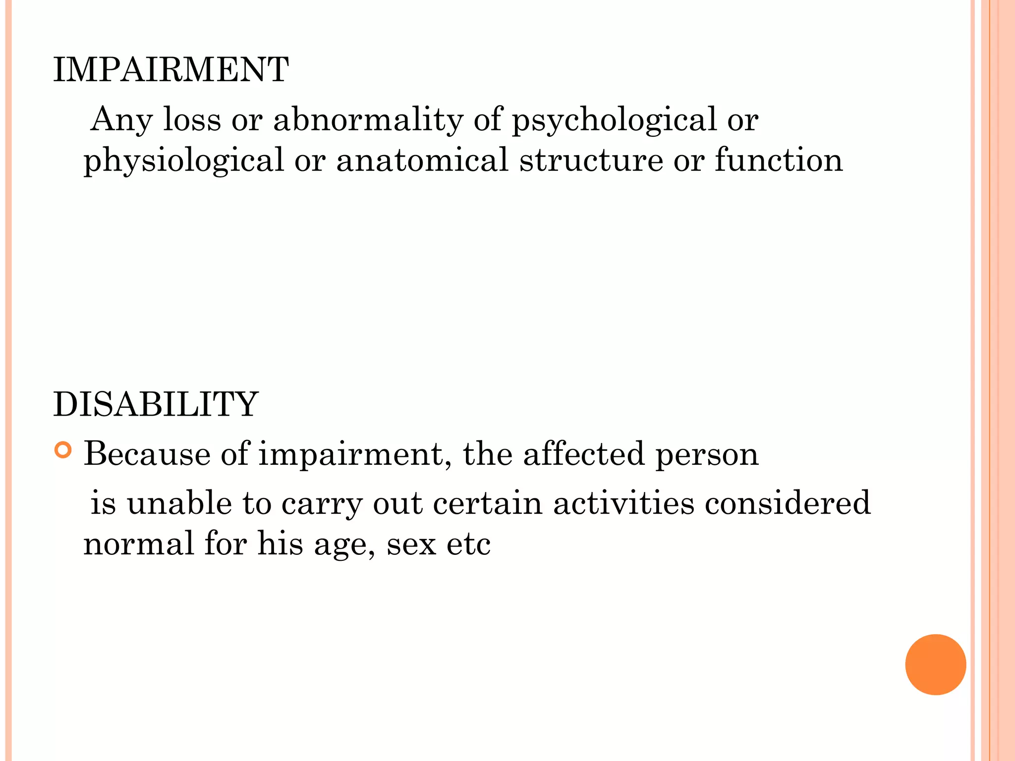 Disability limitation | PPT