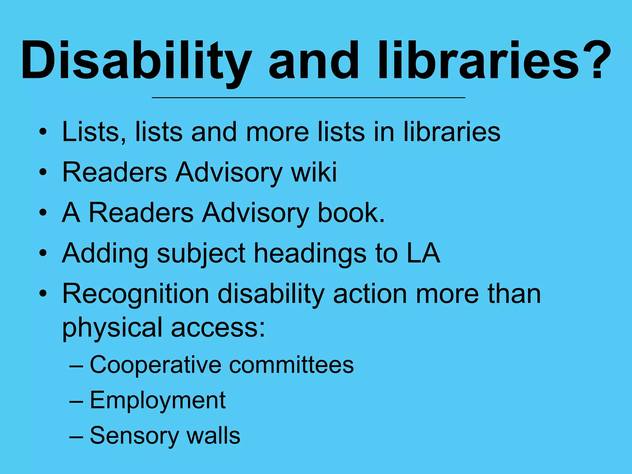 Disability in literature: by Martin Mantle | PPTX