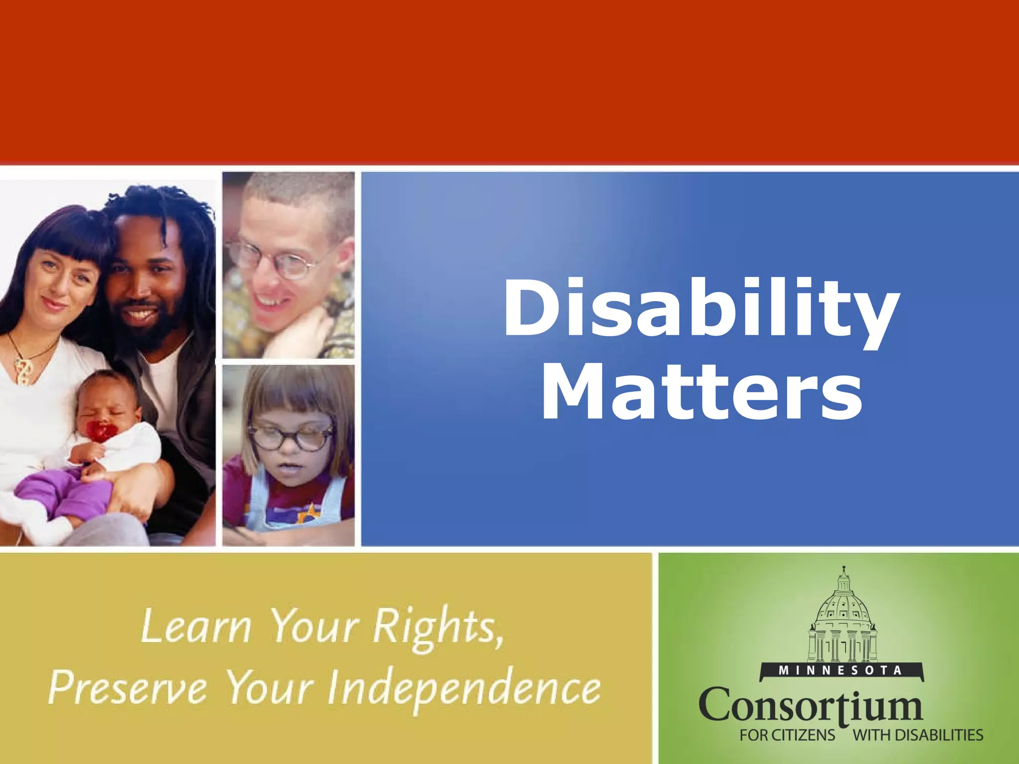Disability matters presentation 2011 (slideshare) | PPT