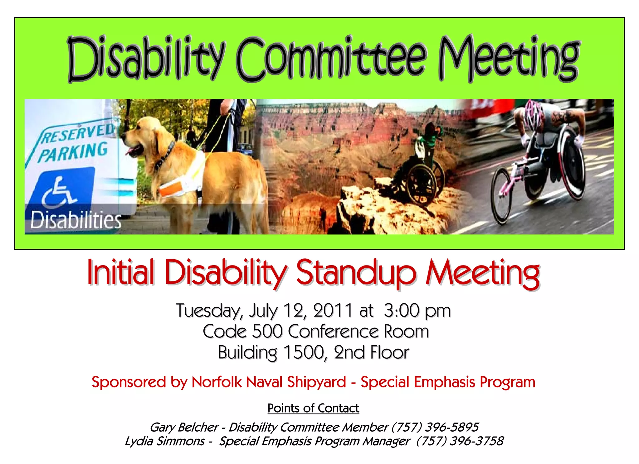 Disability meeting | PDF