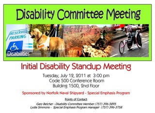 Disability meeting | PDF