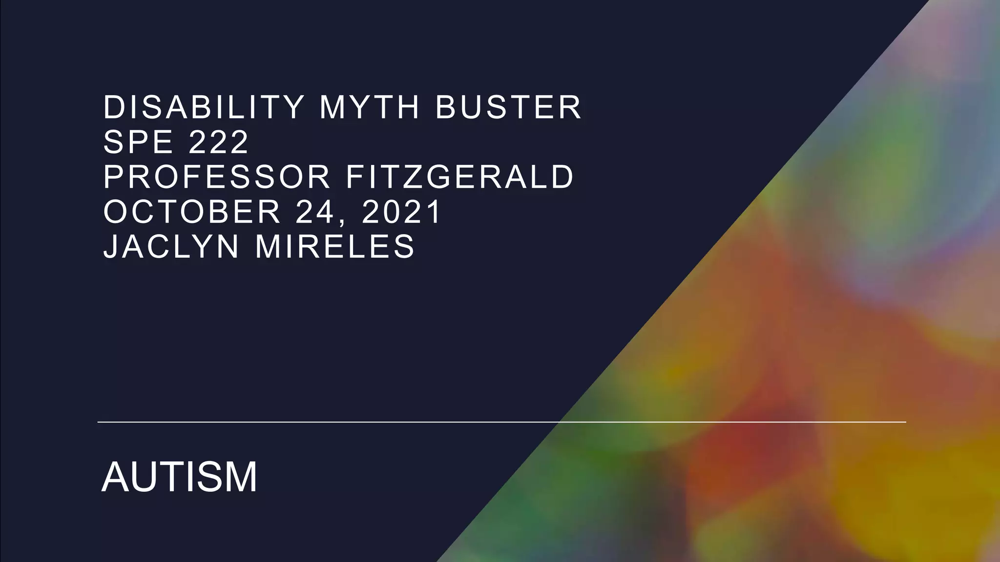 Disability Myth Busters | PPTX