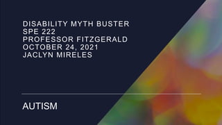 Disability Myth Busters | PPT