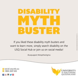 Disability myth buster - True or false | PDF