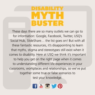 Disability myth buster - True or false | PDF