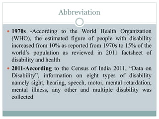 Disability of Rehabil & Use of Prosthetic Devices PPT.pptx