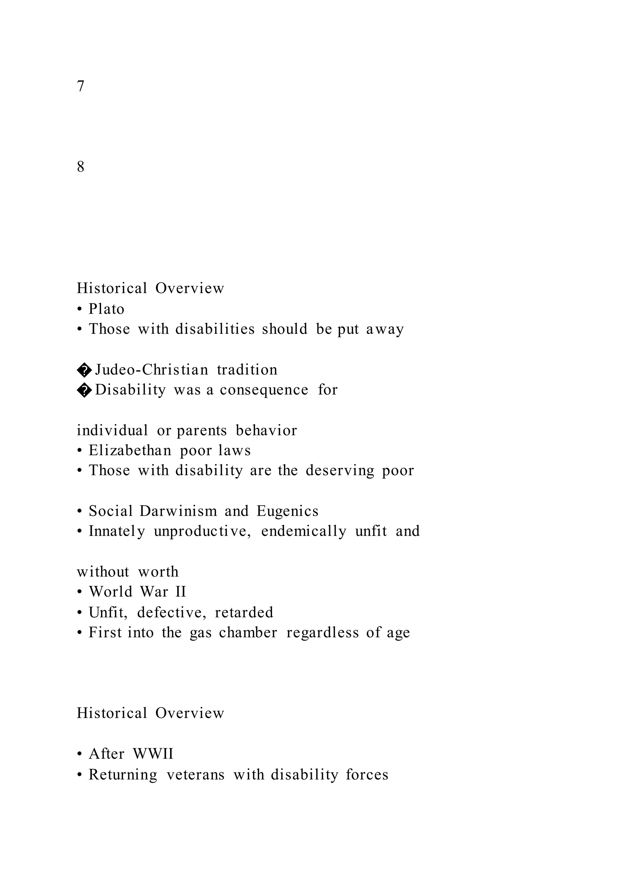 Disability Oppression Defining Disability• Ameri | DOCX | Mental Health ...