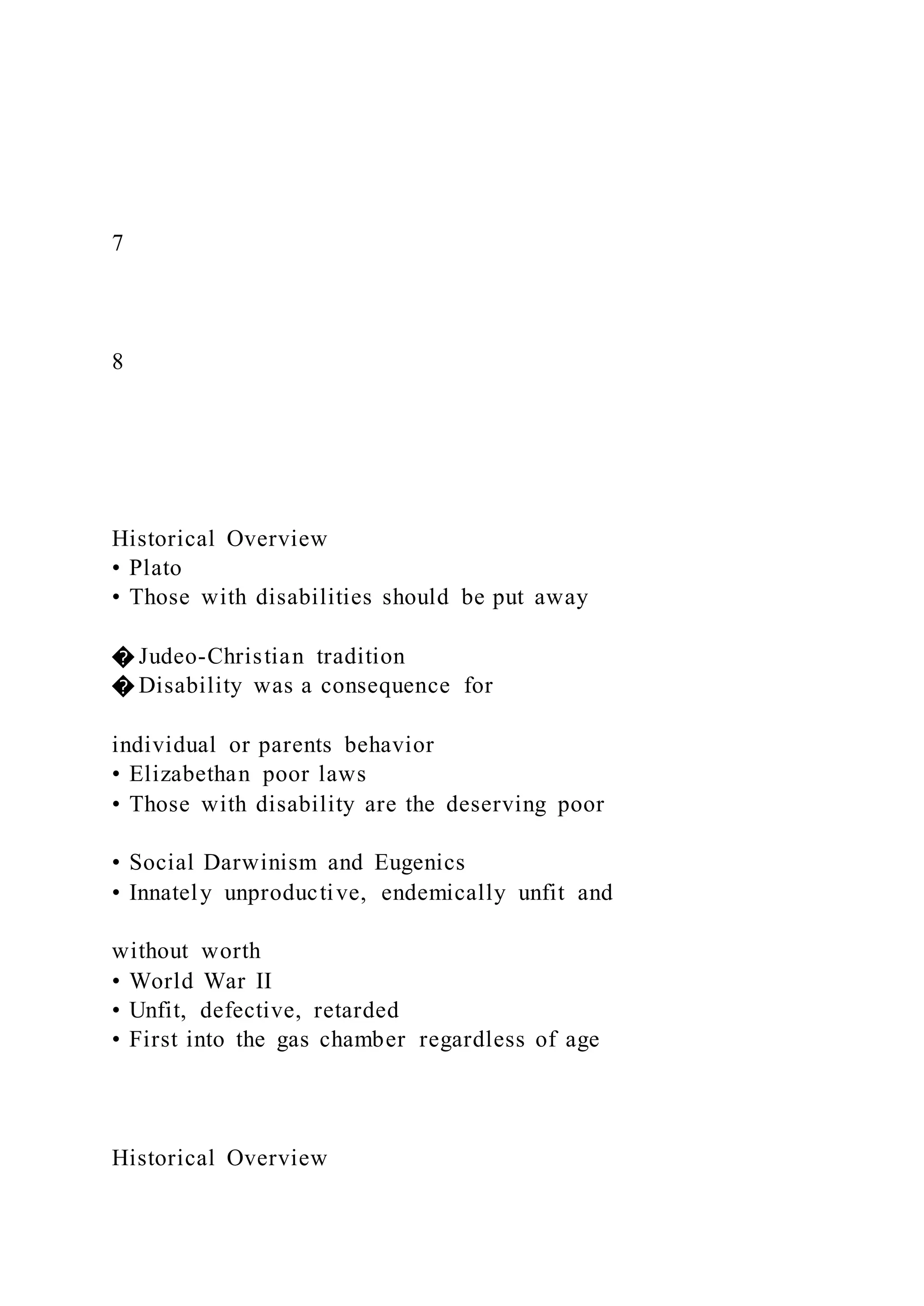 Disability Oppression Defining Disability• Ameri | DOCX | Mental Health ...