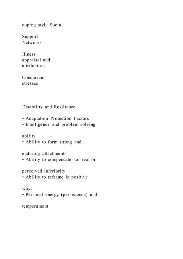 Disability Oppression Defining Disability• Ameri | DOCX | Mental Health ...