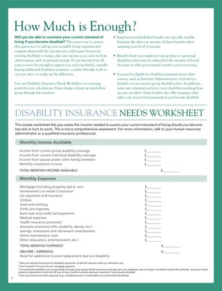 Guide To Disability Insurance | PDF