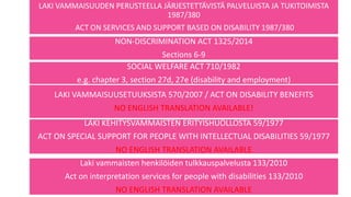 Disability policy law lecture | PDF | Medical Health