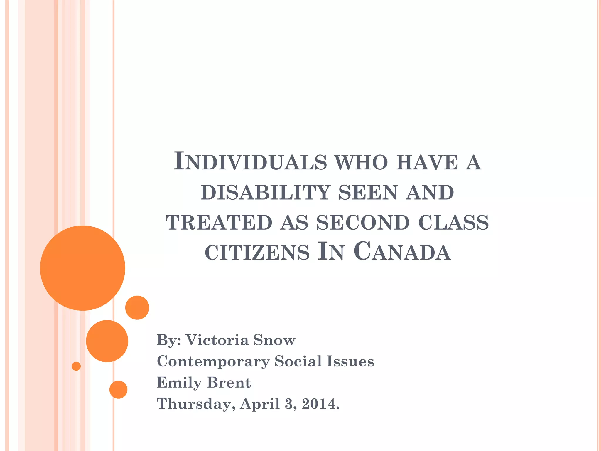 Disability Powerpoint | PPTX