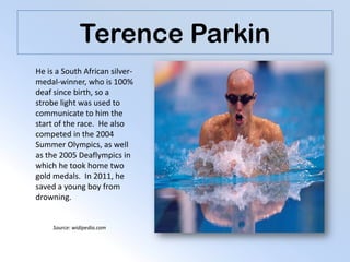 Recognizing Olympians with a Disability: Past and Present | PPTX