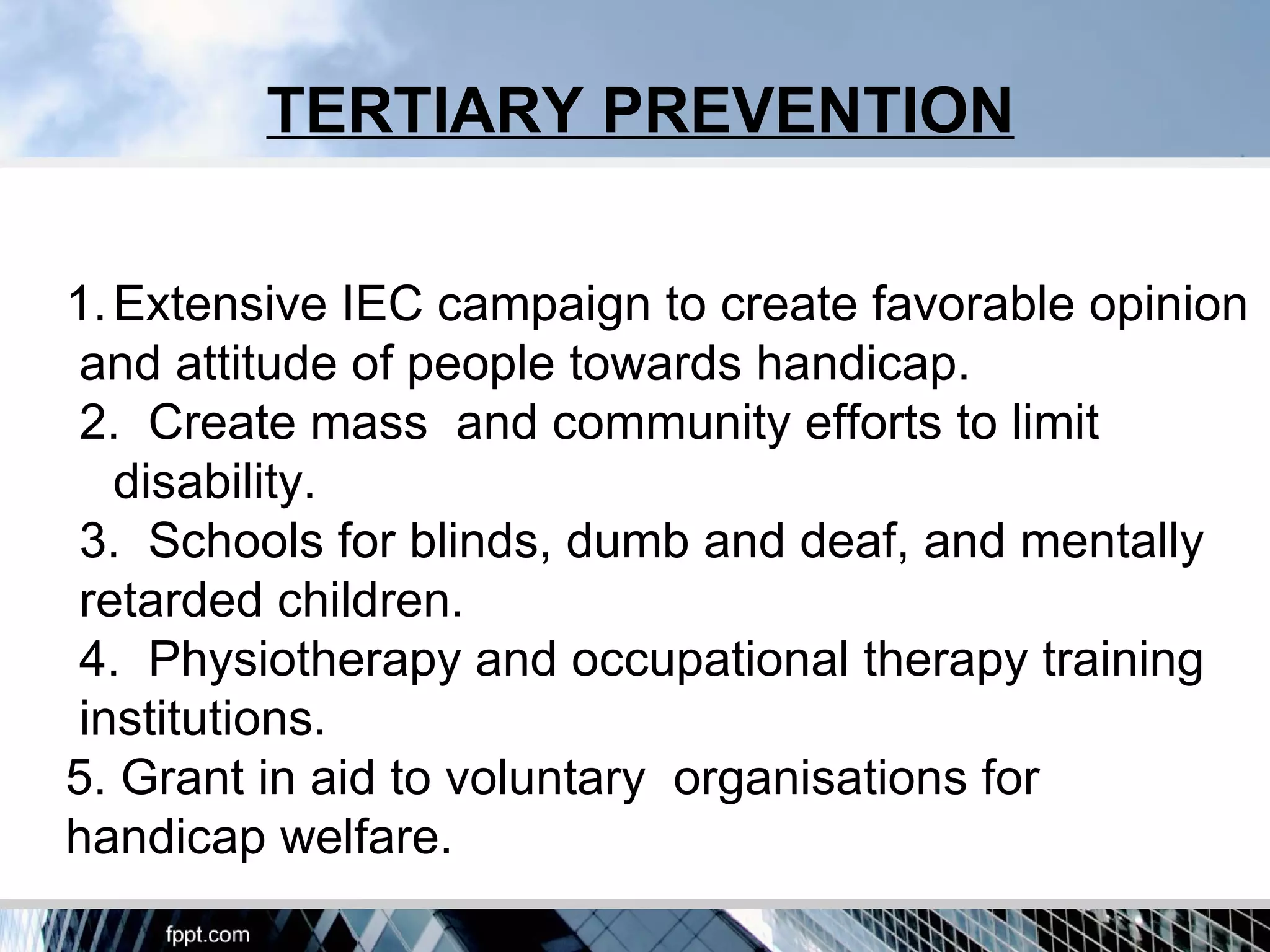 Disability & Rehabilitation approach | PPT