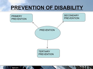 Disability & Rehabilitation approach | PPT