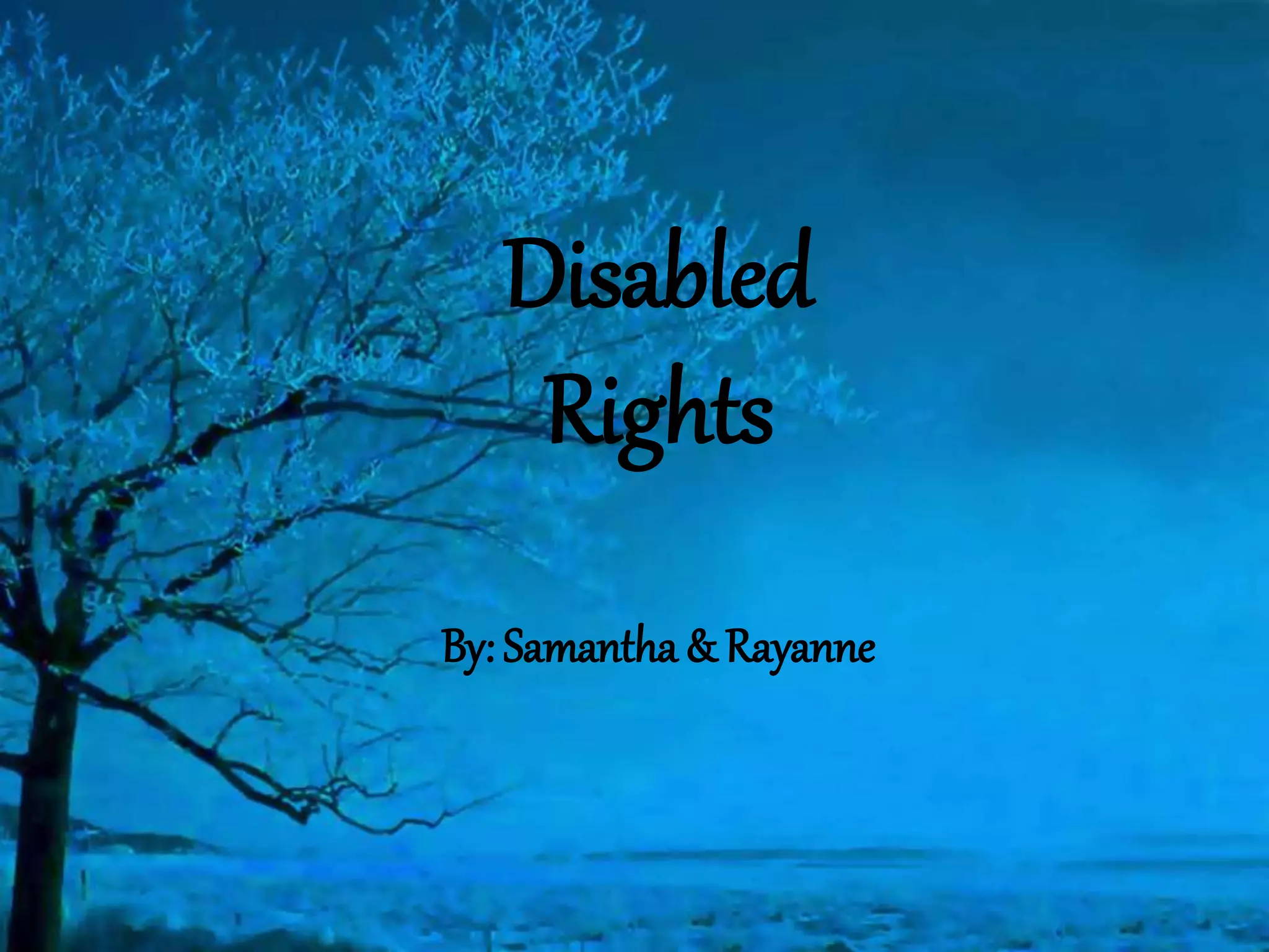 Disability rights | PPT