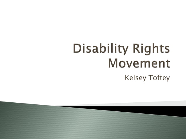 Disability rights movement | PDF