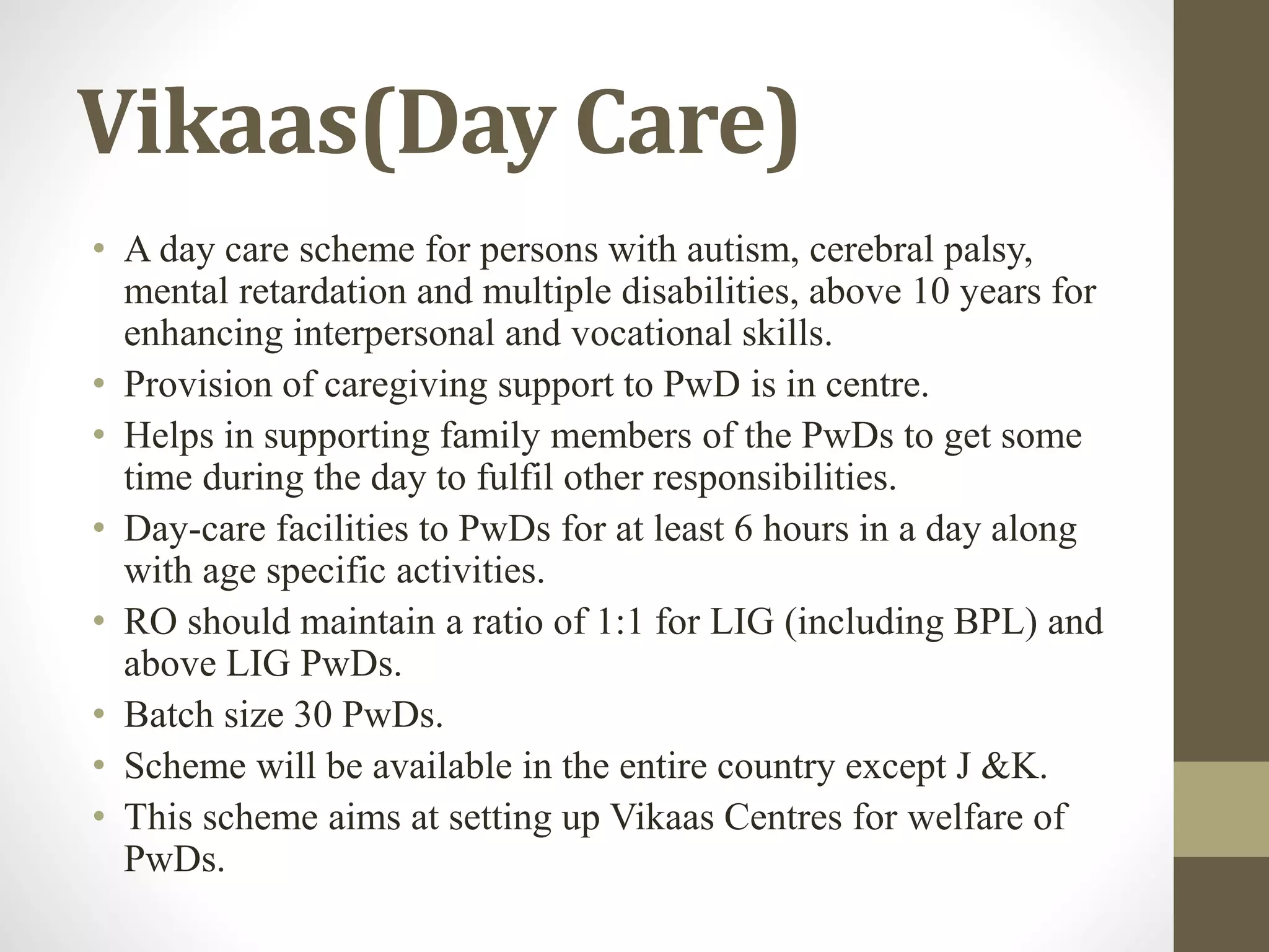 Disability Schemes | PPTX