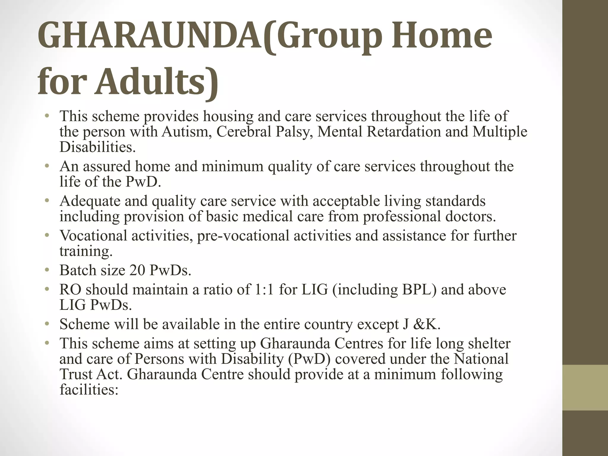 Disability Schemes | PPTX