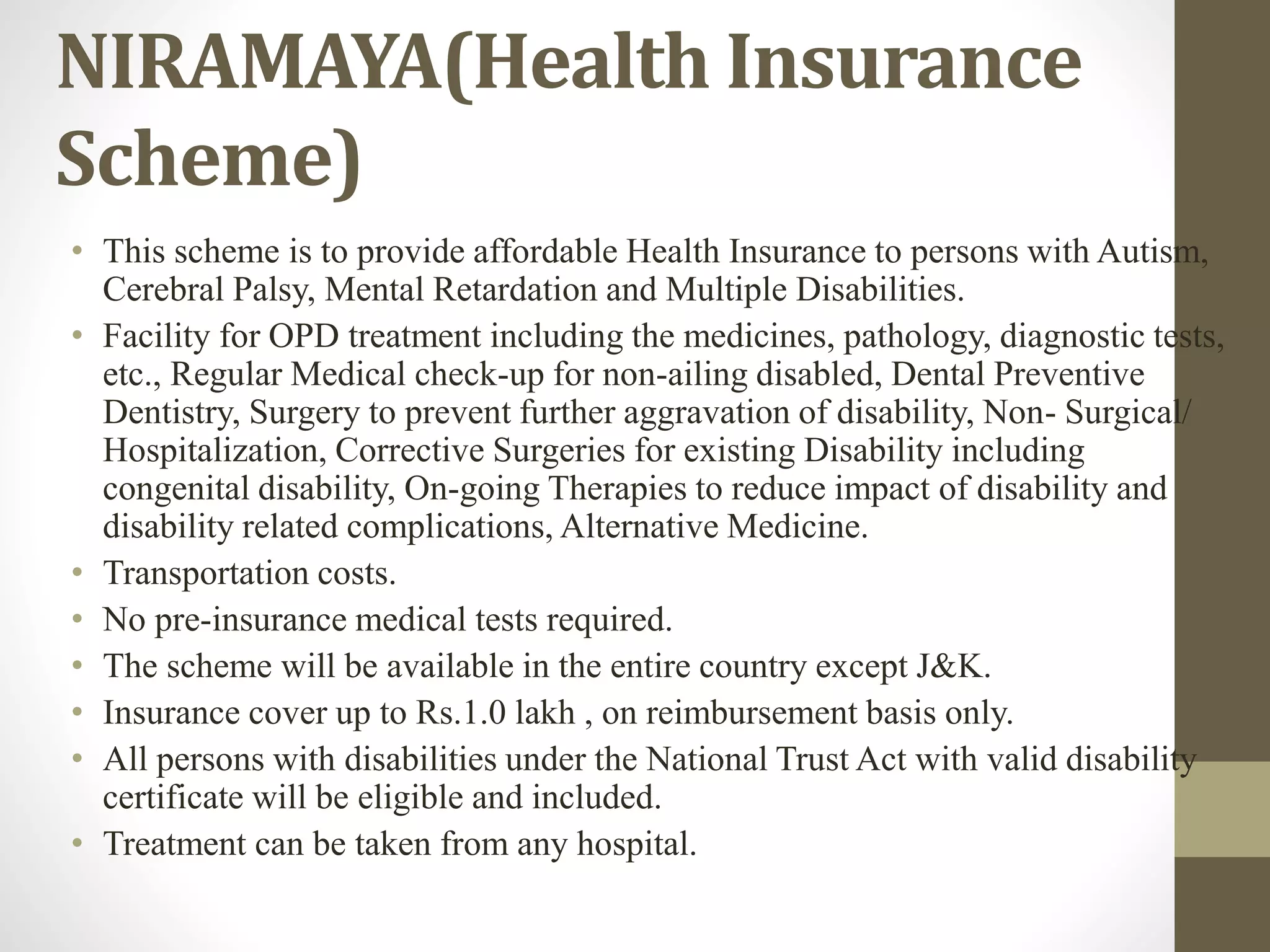 Disability Schemes | PPTX