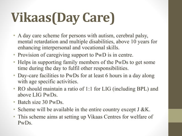 Disability Schemes | PPTX