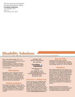 Disability solutions | PDF