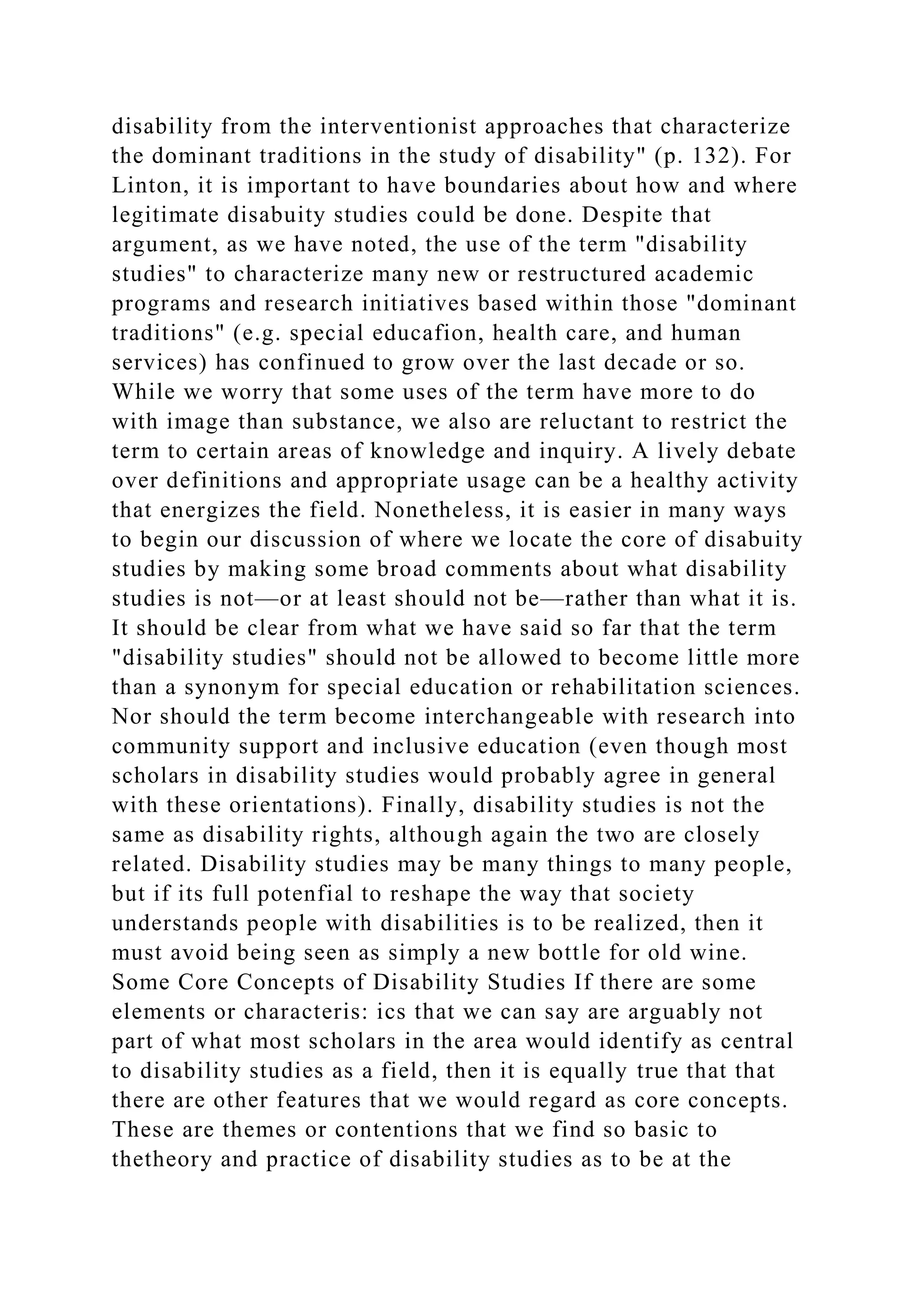 Disability Studies What Is It andWhat Difference Does It Make.docx