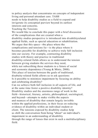 Disability Studies What Is It andWhat Difference Does It Make.docx