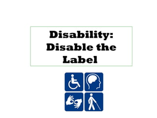 Representation of Disabled | PPT