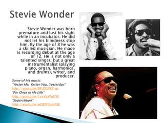 Musicians with Disabilities | PPT