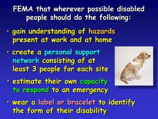Disaster and People With Disabilities | PDF
