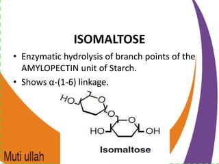 Disaccharides Invert sugar and other | PPT