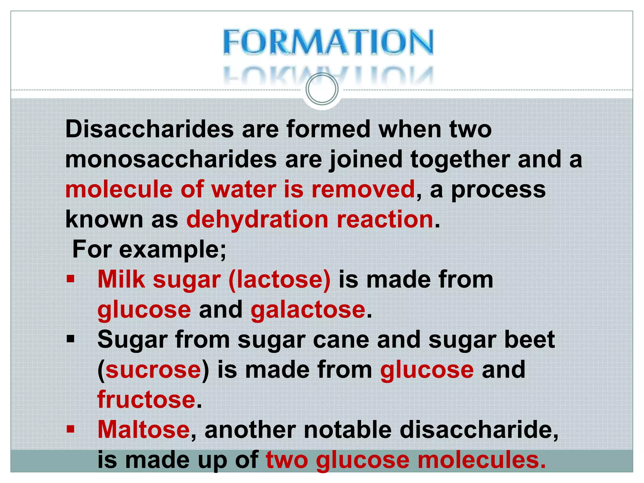 DISACCHARIDES | PPTX