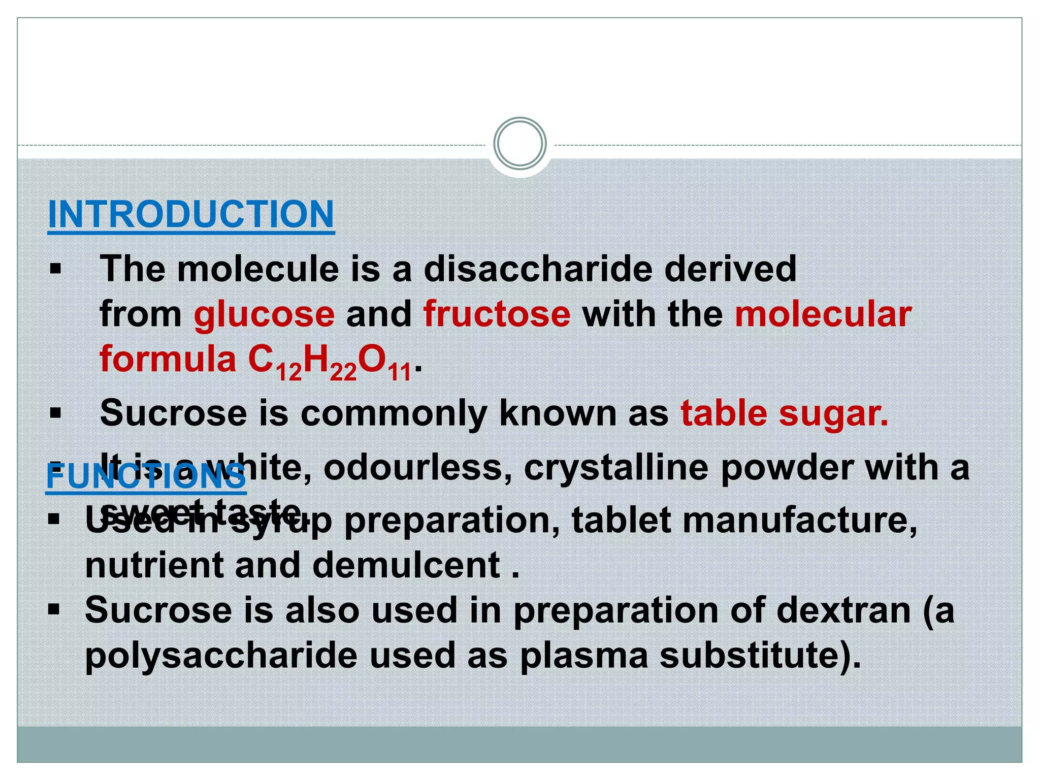 DISACCHARIDES | PPTX