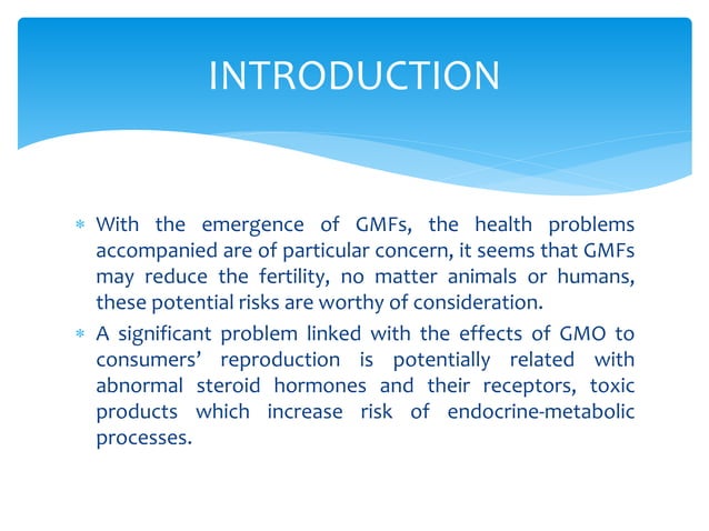 Disadvantage of GMOs | PPTX