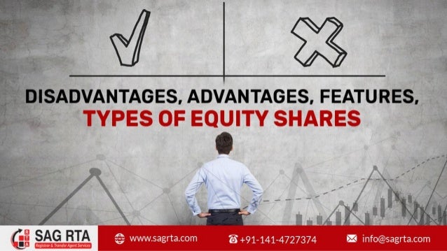 Summary of Equity Shares as Advantages, Disadvantages, and Its Features | PPT