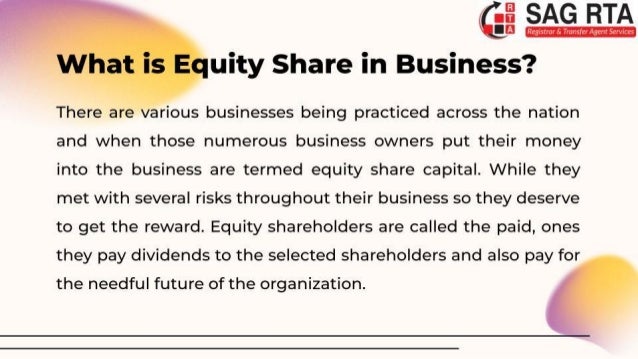 Summary of Equity Shares as Advantages, Disadvantages, and Its Features | PPT