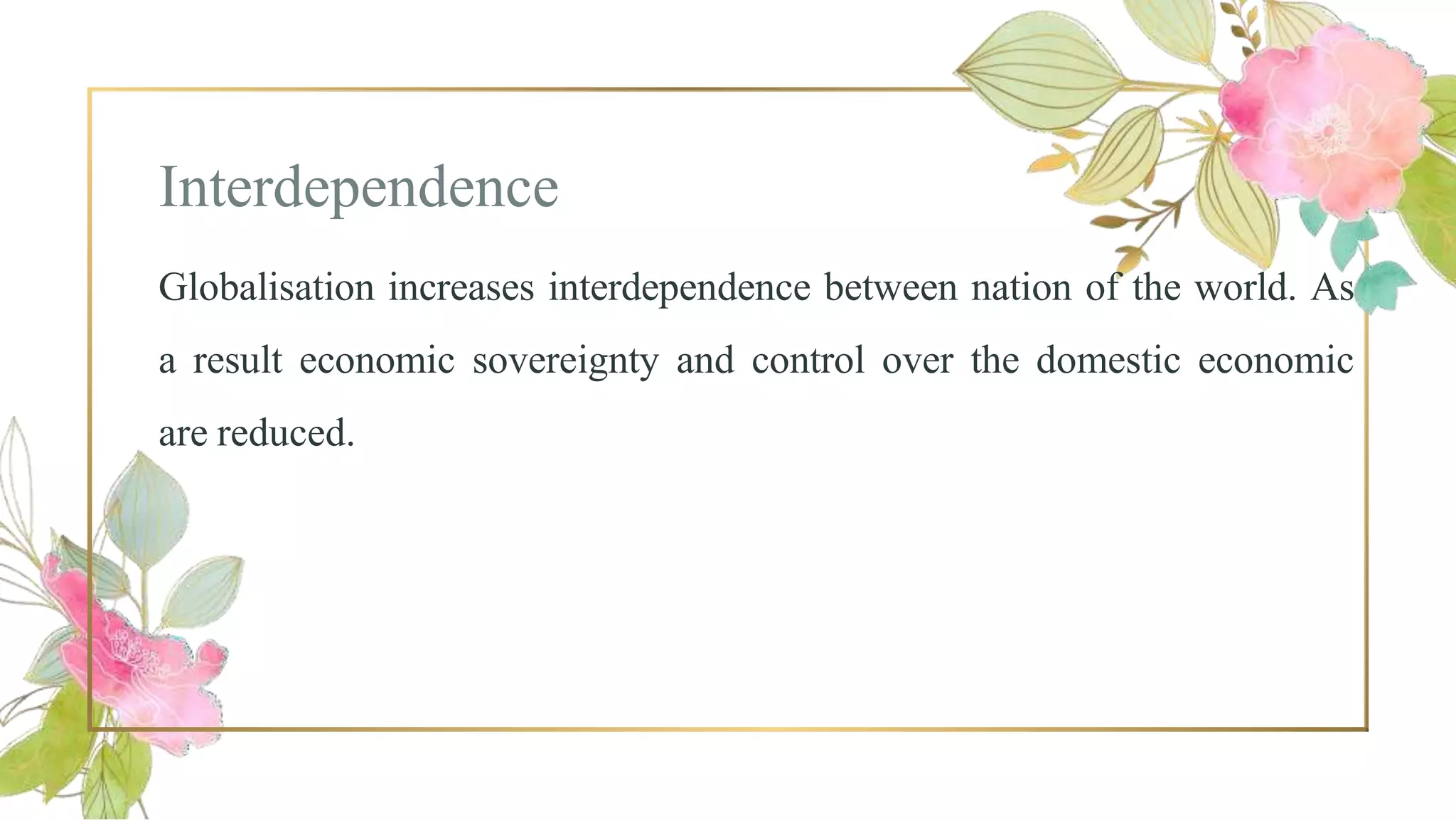 Disadvantages globalisation | PPTX