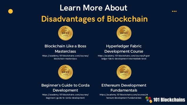 Learn The Disadvantages Of Blockchain - 101 Blockchains | PDF