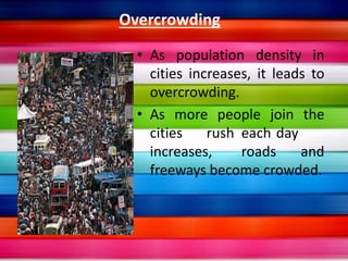 Disadvantages of city life | PPTX