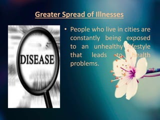 Disadvantages of city life | PPTX