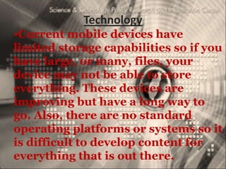 Disadvantages of mobile learning | PPTX