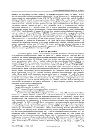 Disaggregated Optical Networks: A Survey | PDF