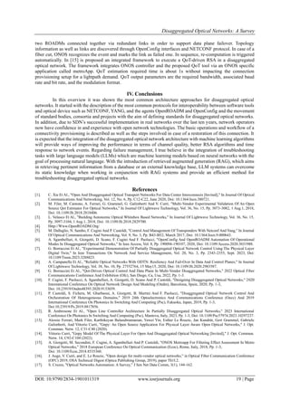 Disaggregated Optical Networks: A Survey | PDF