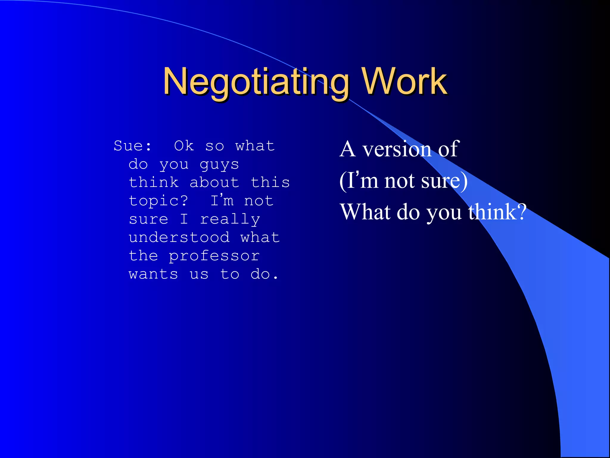 Disagreeing & negotiating in american culture | PPT