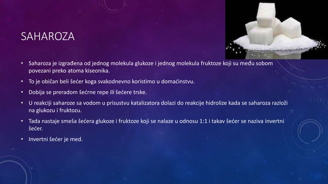 Disaharidi i polisaharidi | PPTX