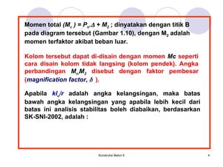 disain-kolom-langsing., perencanaan kolom struktur | PPT