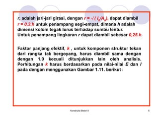 disain-kolom-langsing., perencanaan kolom struktur | PPT