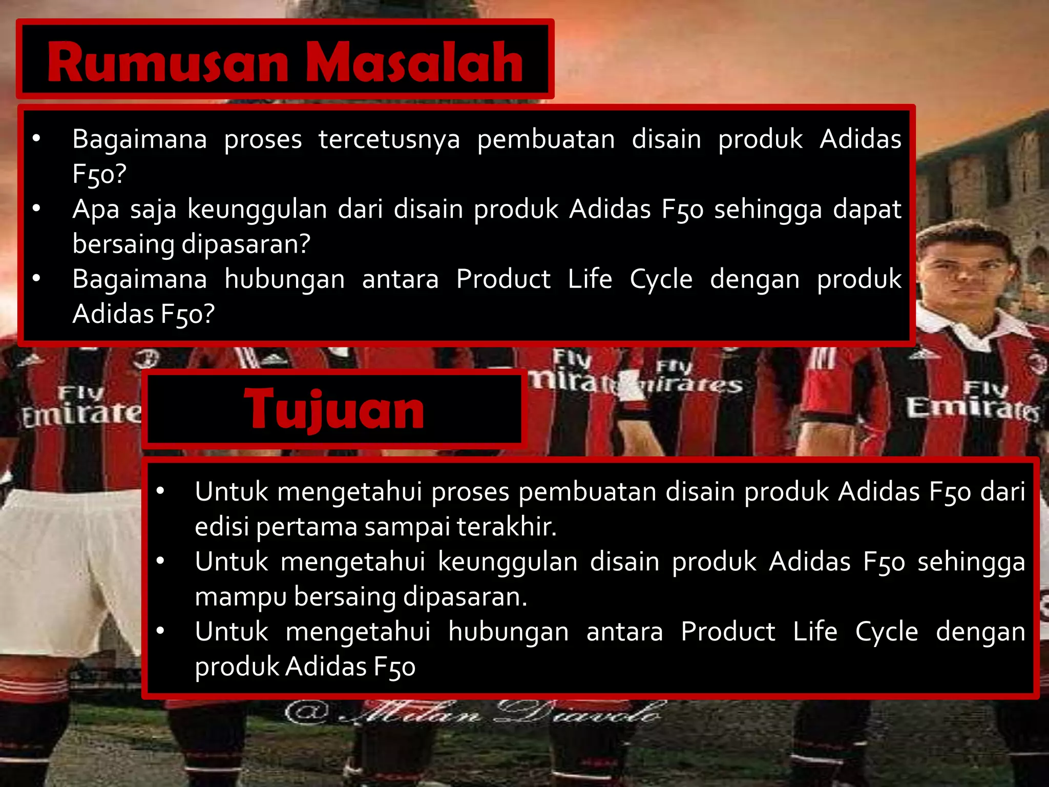 Disain produk adidas F50 | PPTX